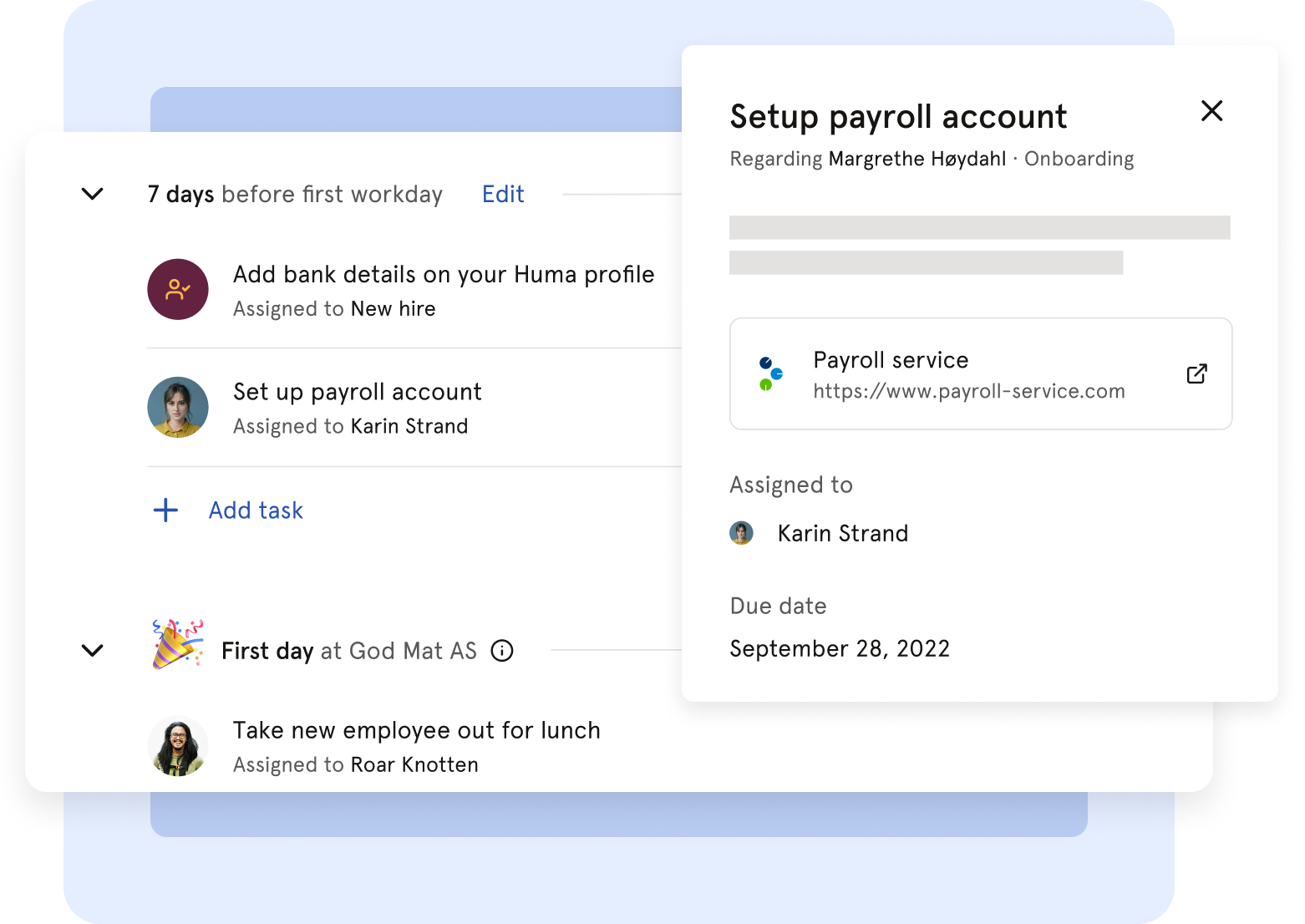 Tasks | Huma