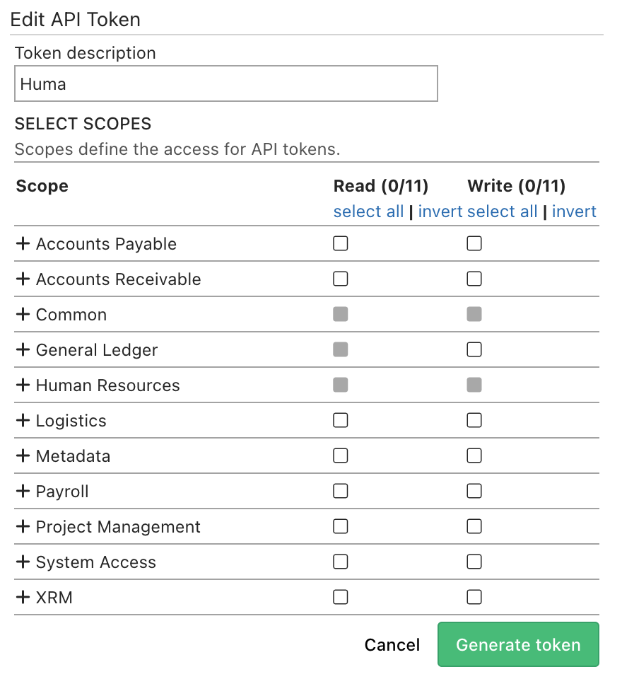 Xledger integration