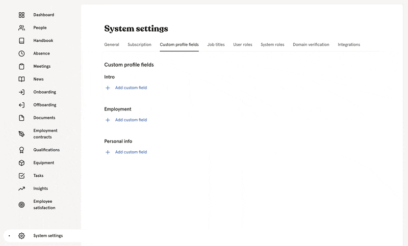 How to work with custom profile fields