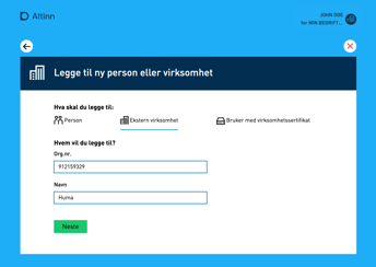 NAV / Altinn integration