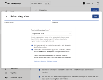 NAV / Altinn integration