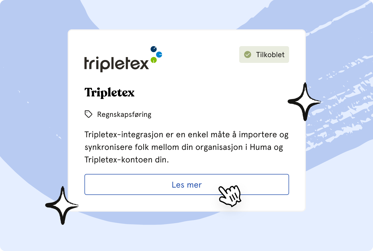 Tripletex og Huma | En integrasjon som går hånd i hånd