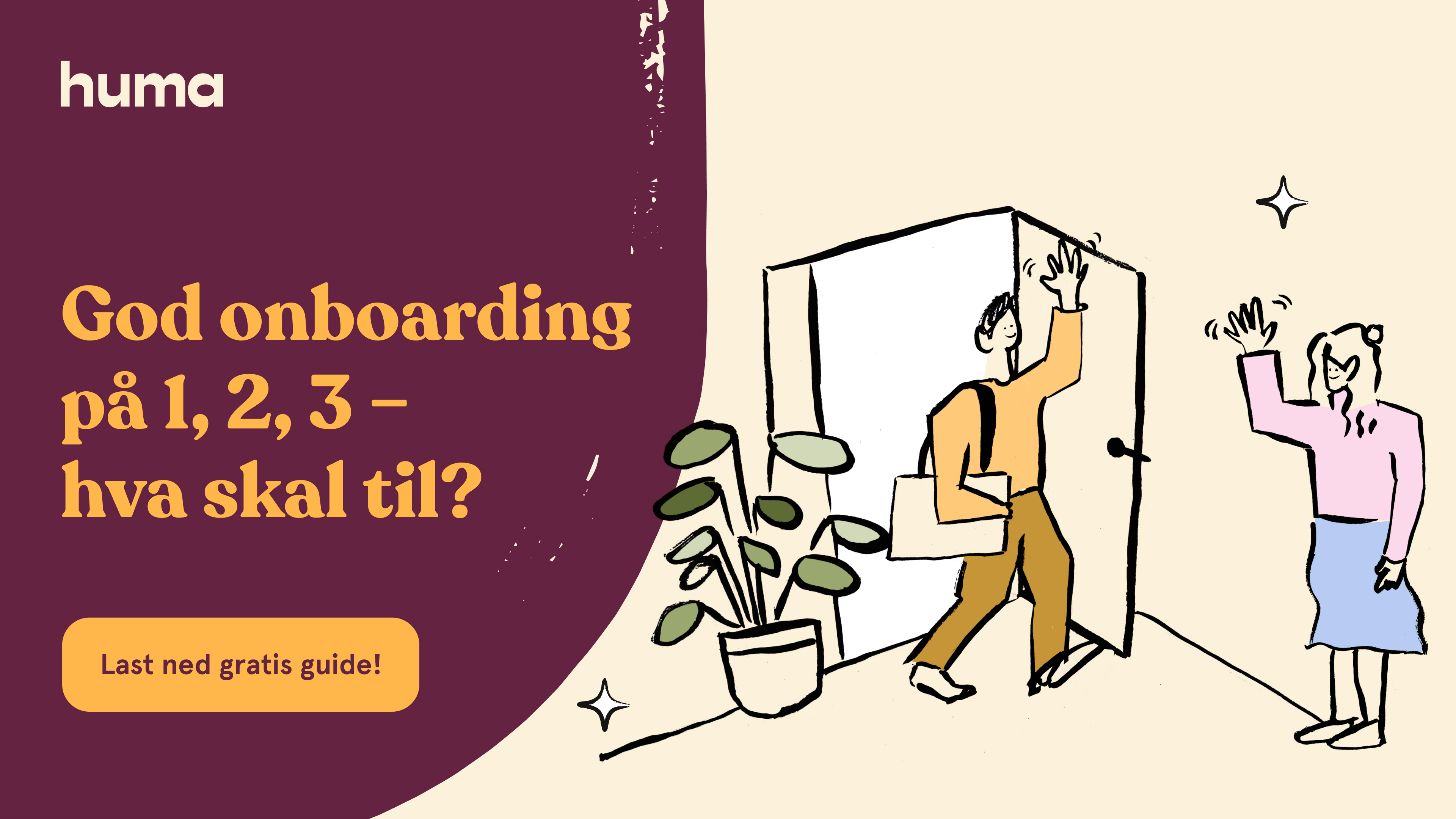 Last ned gratis onboarding-håndbok | Huma